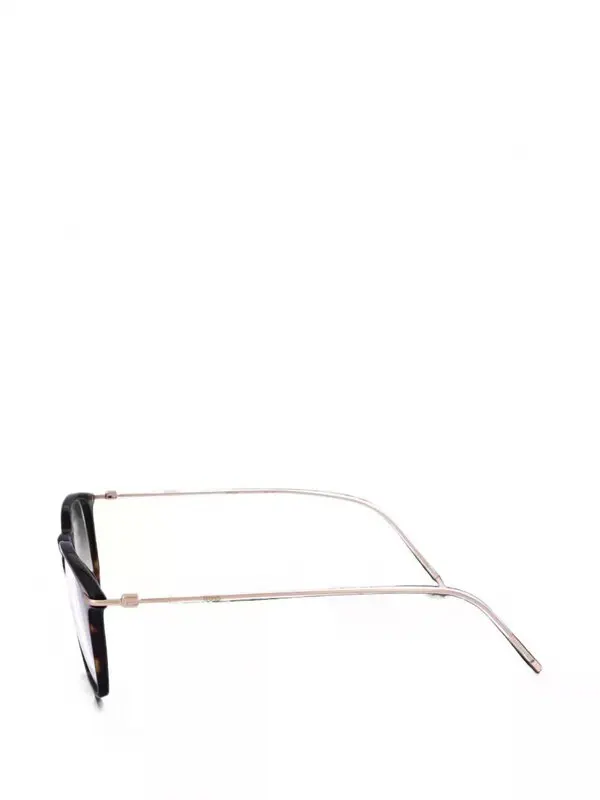BOSS Tortoiseshell-effect Round-frame Glasses