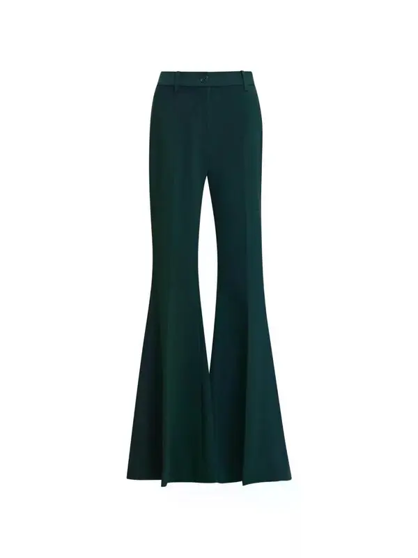 Essentiel Antwerp Konsiderate Pressed-crease Flared Trousers - Green