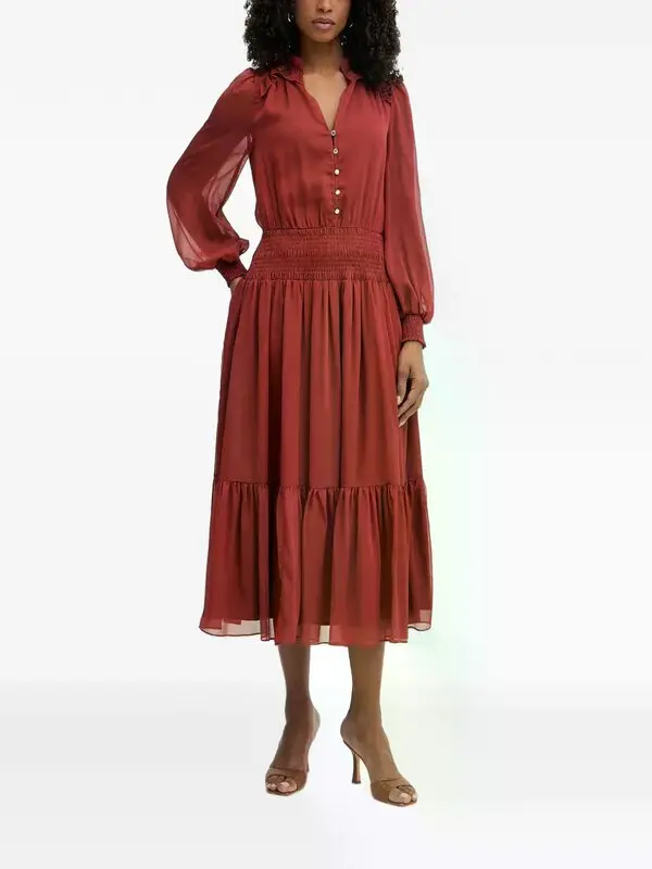 MORGAN Ruffled Tiered Midi Dress