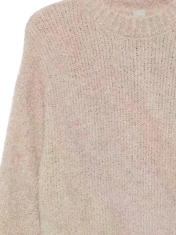 PRIVATE 0204 Ribbed Knit Crew Neck Sweater