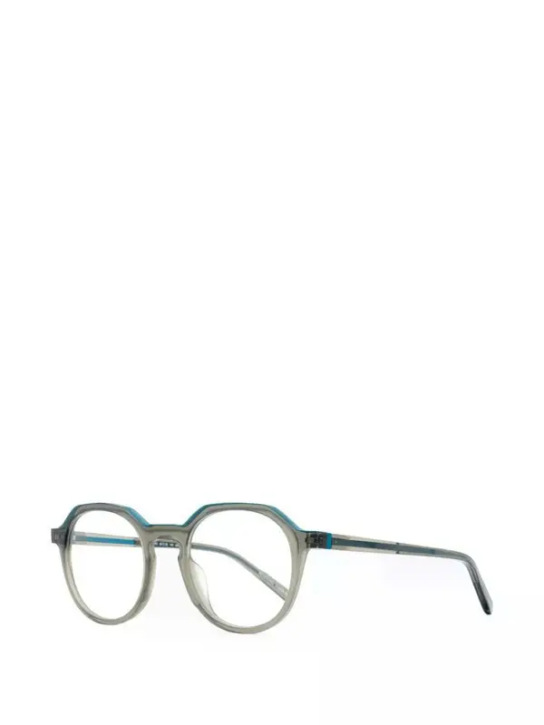 MOREL Kolor Round-frame Eyeglasses - Grey