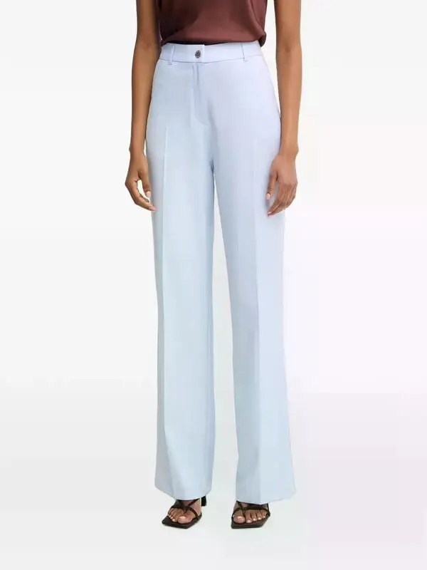 MORGAN Pinstripe Pattern Straight-leg Trousers