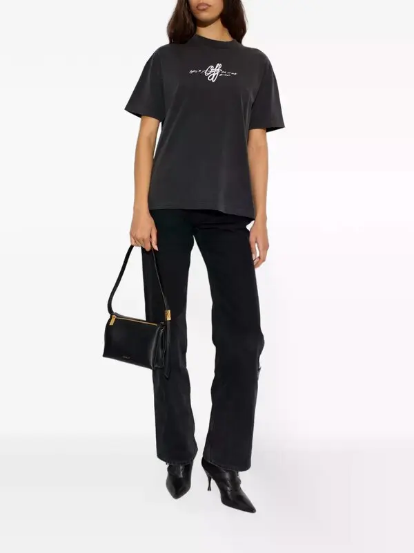 Off-White Logo Print T-shirt - Black
