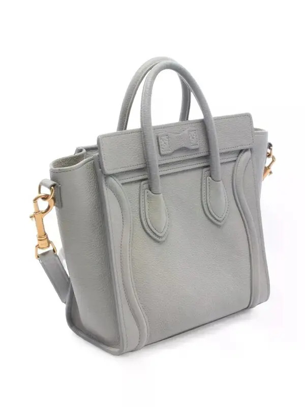 Celine 2010s Nano Luggage Tote Bag - Grey