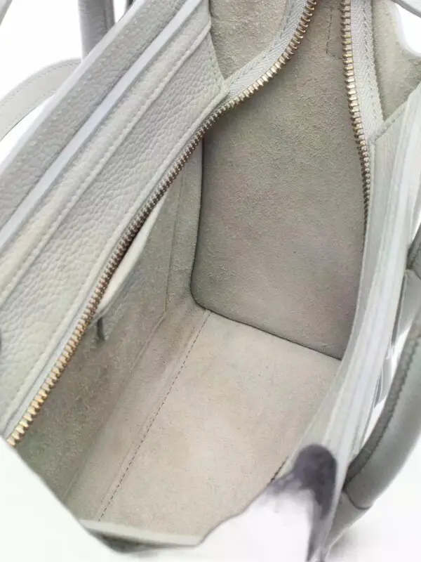 Celine 2010s Nano Luggage Tote Bag - Grey