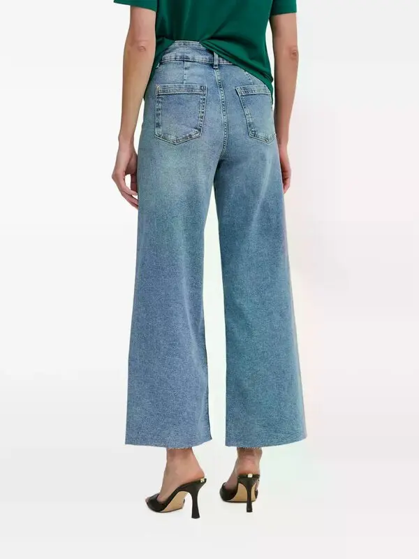 MORGAN Patch-pocket Wide-leg Jeans