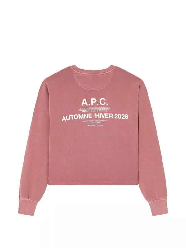 A.p.c. Cropped Logo Sweatshirt