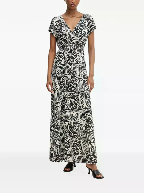 MORGAN Leaf Print Maxi Dress