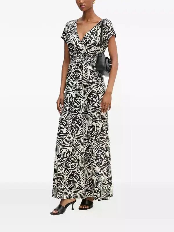 MORGAN Leaf Print Maxi Dress