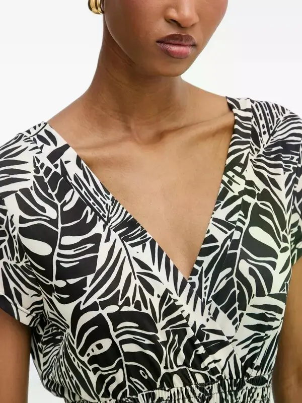 MORGAN Leaf Print Maxi Dress
