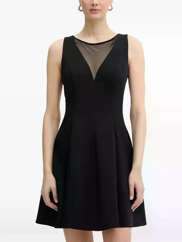 MORGAN Heart-cutout Crystal-embellished Mini Dress