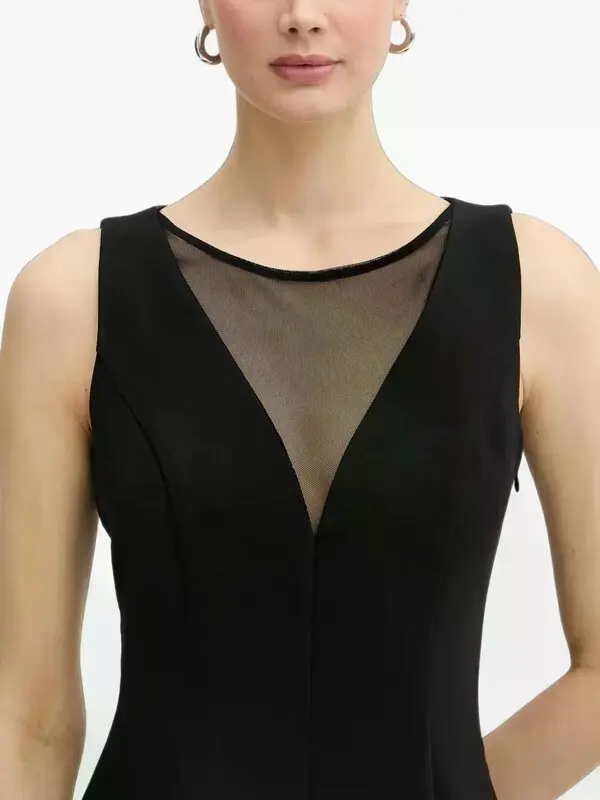 MORGAN Heart-cutout Crystal-embellished Mini Dress
