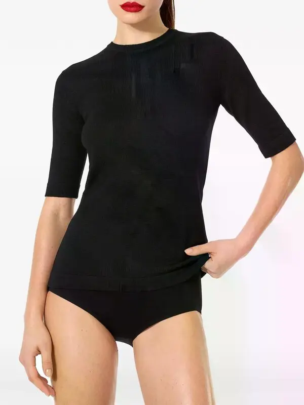 Wolford Knitted Mock-neck T-shirt
