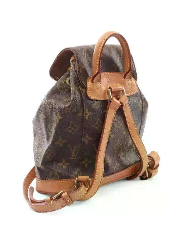 LOUIS VUITTON 1997 Mini Monogram Montsouris Buckle Backpack