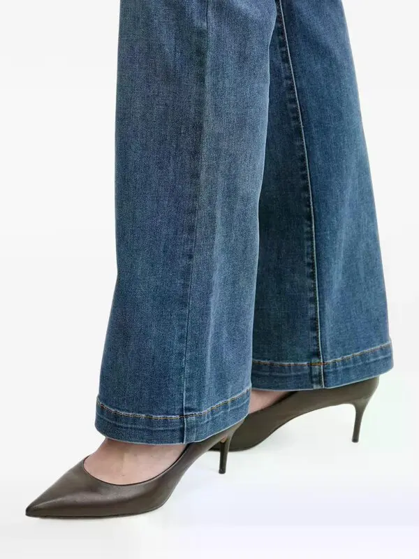 MORGAN Button-pocket Flared Jeans