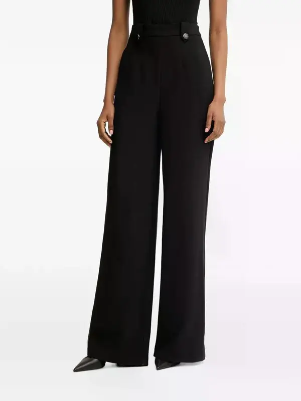 MORGAN Button-detail Wide-leg Trousers