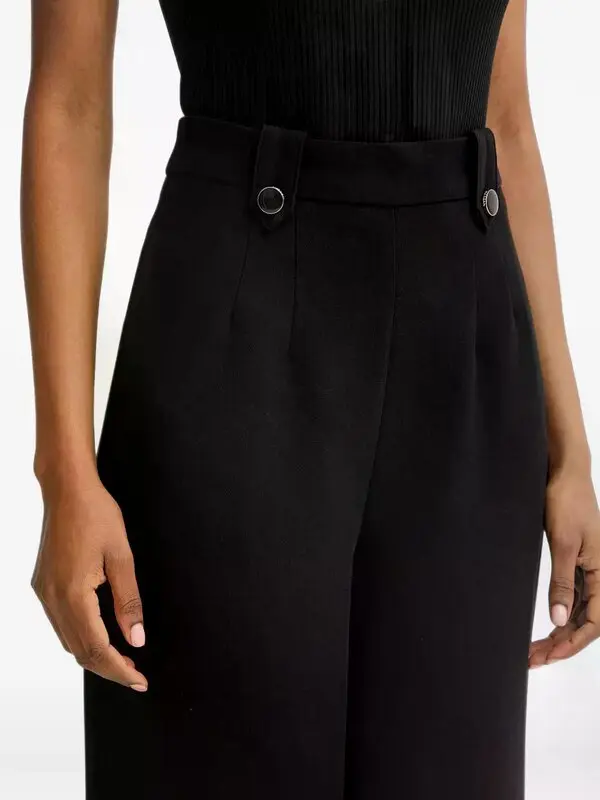 MORGAN Button-detail Wide-leg Trousers