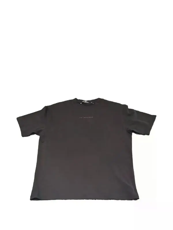 Karl Lagerfeld Logo-print Crew-neck Cotton T-shirt - Black
