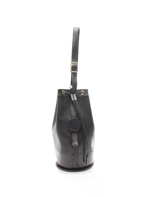Hermès 1989 Standy Courchevel Bucket Bag - Black