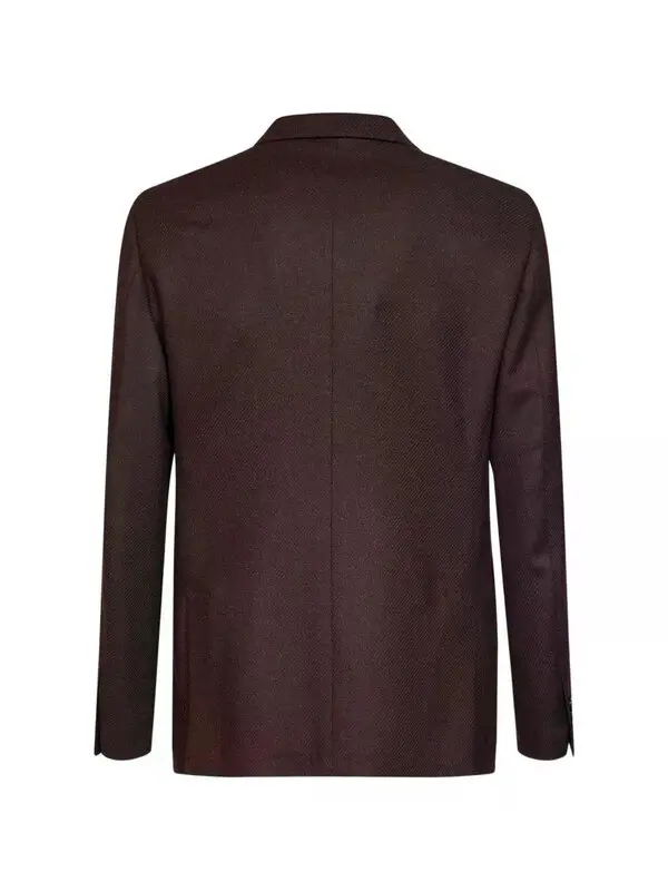 LARDINI Single-breasted Wool-blend Blazer