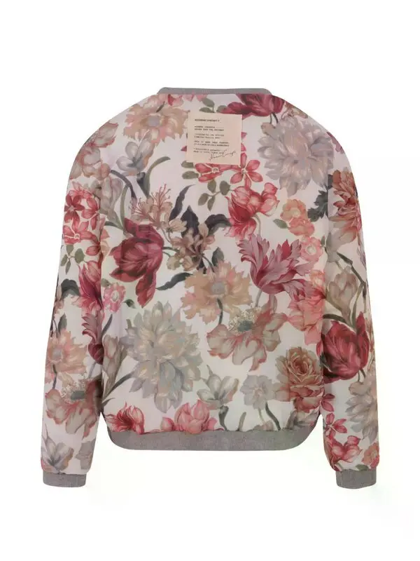 NOUMENO CONCEPT Floral-print Sweatshirt - Neutrals