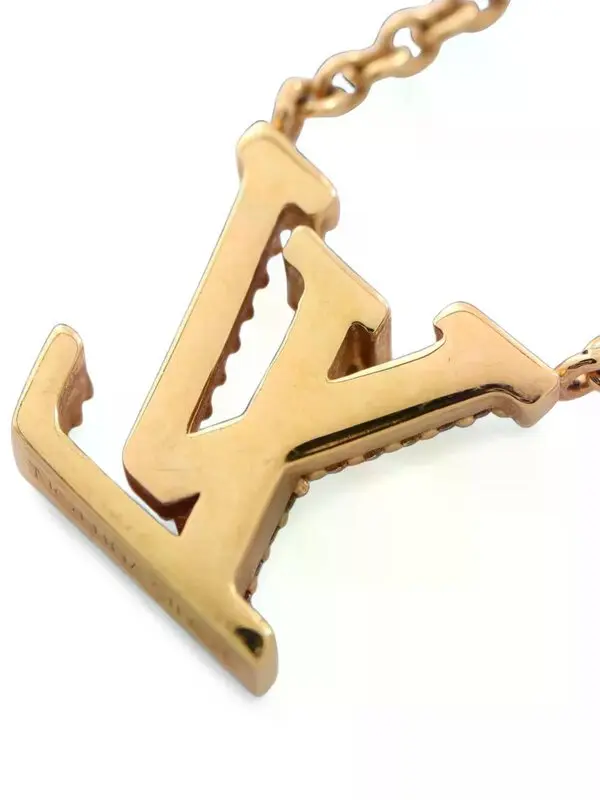 LOUIS VUITTON Rhinestone Necklace - Gold