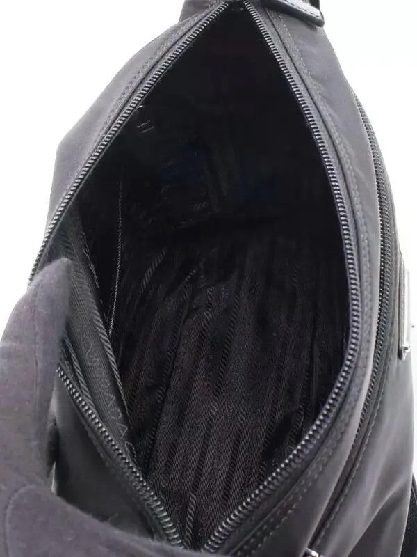 Prada Vela Re-nylon Shoulder Bag - Black