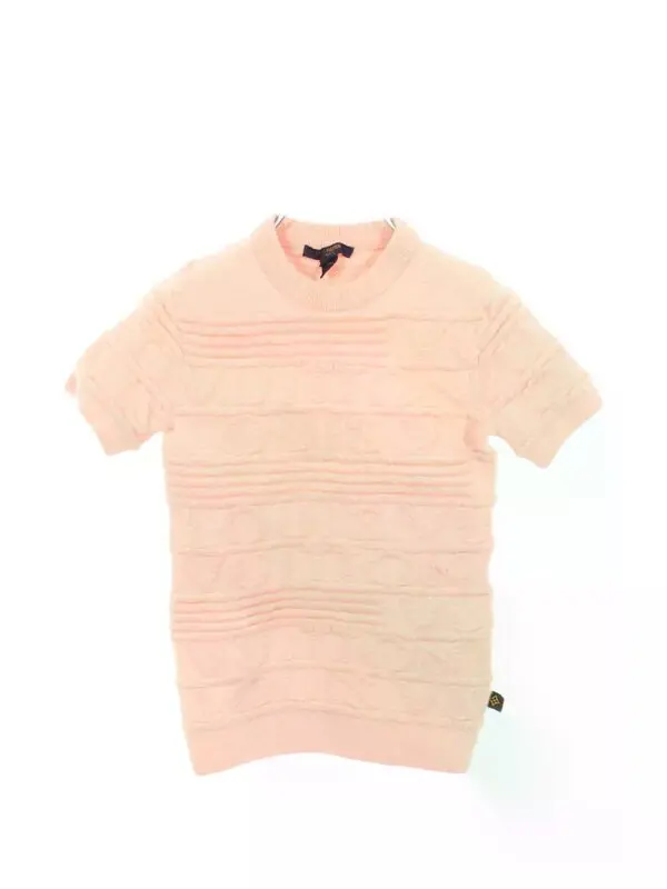 LOUIS VUITTON 2000s Monogram Embossed Sweater