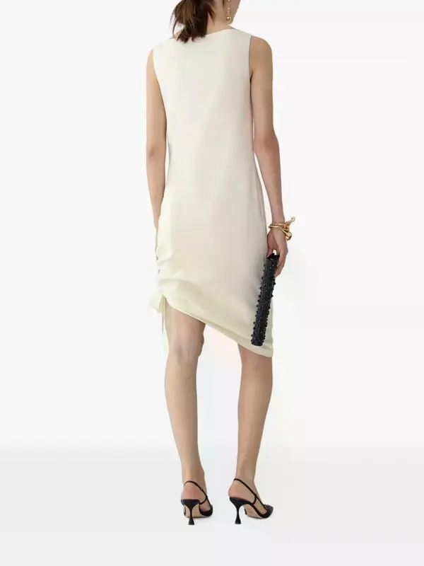 Carolina Herrera Asymmetrical Gathered Short Dress