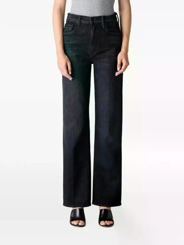 MOTHER Rambler Zip Sneak Jeans - Black
