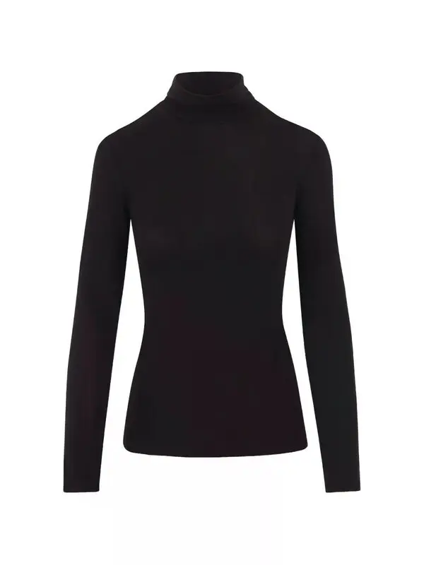 NOUMENO CONCEPT Roll-neck Long-sleeve Jersey - Black