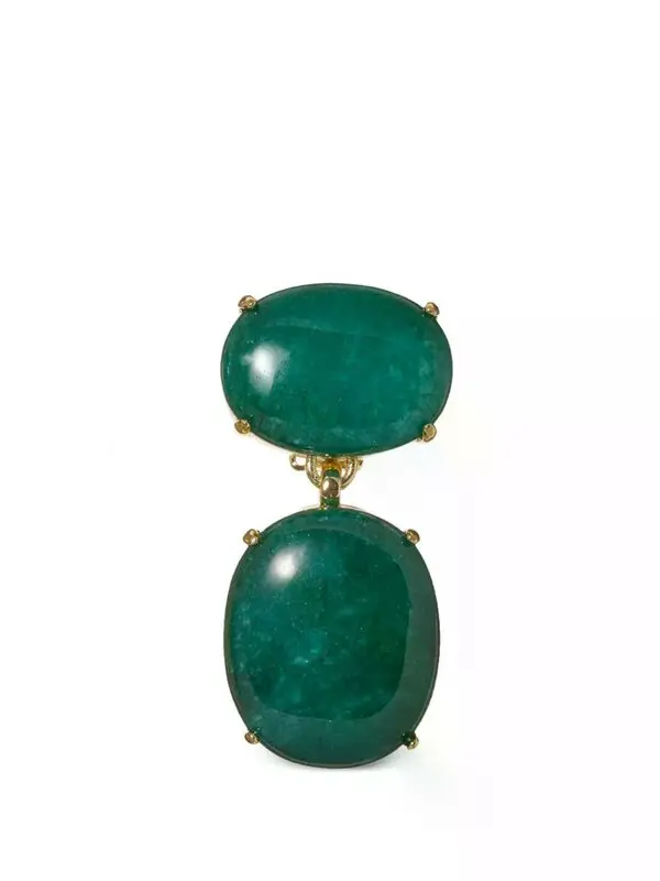 ROXANNE ASSOULIN The Pebble Jade Drop Earrings