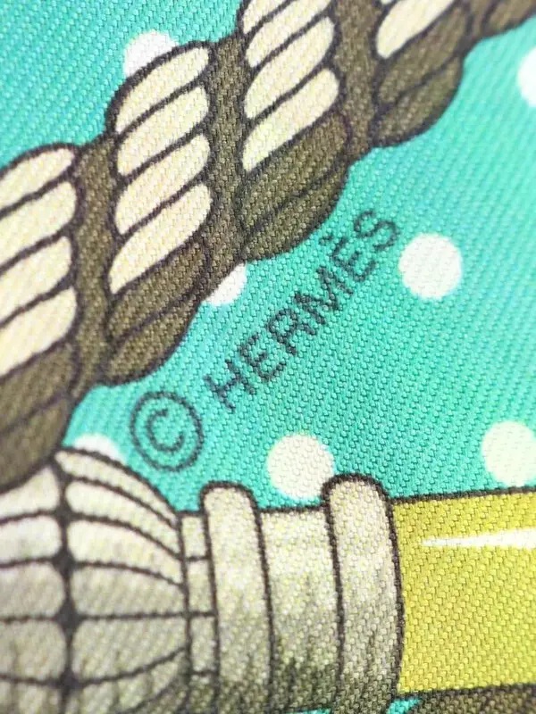Hermès 2010s Clic Clac A Pois Scarf