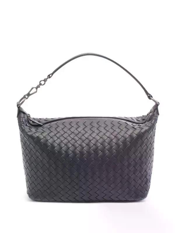 Bottega Veneta Intrecciato Shoulder Bag - Black