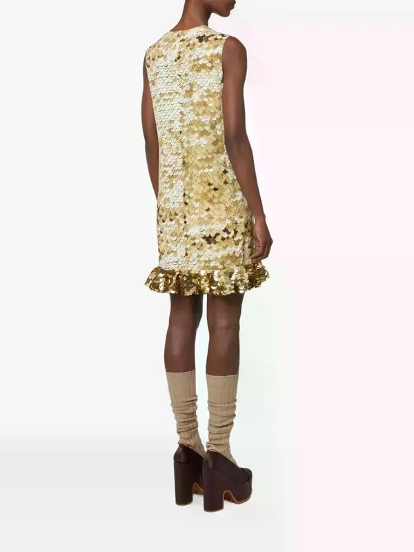 Moschino Printed Crepe De Chine Dress