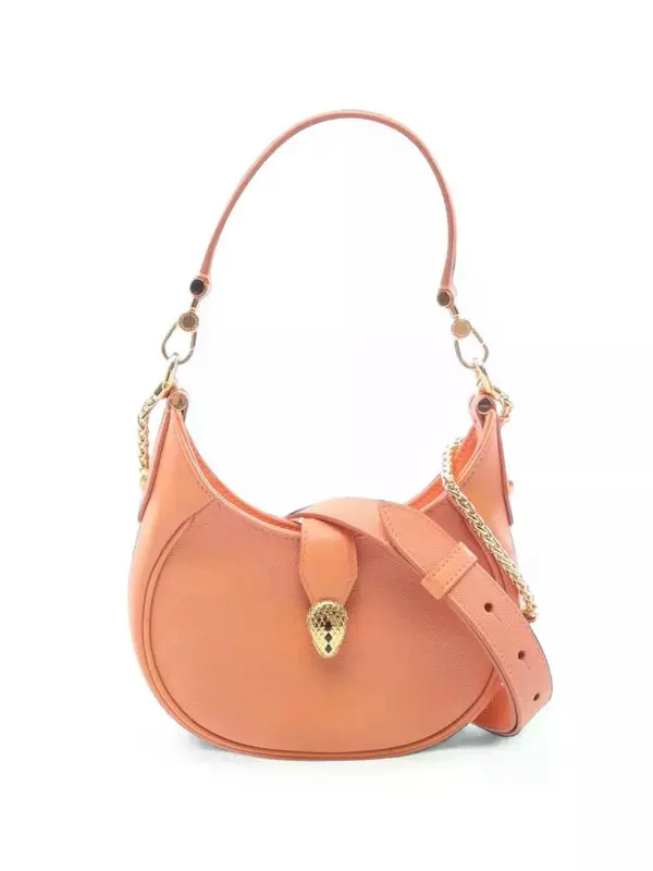 BVLGARI 2010s Small Serpenti Ellipse Shoulder Bag - Orange