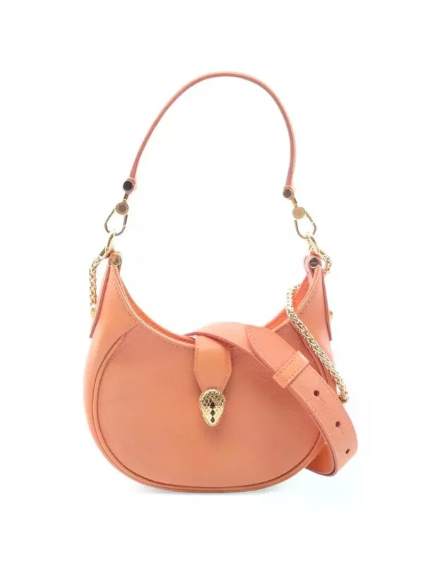 BVLGARI Small Serpenti Ellipse Shoulder Bag - Orange