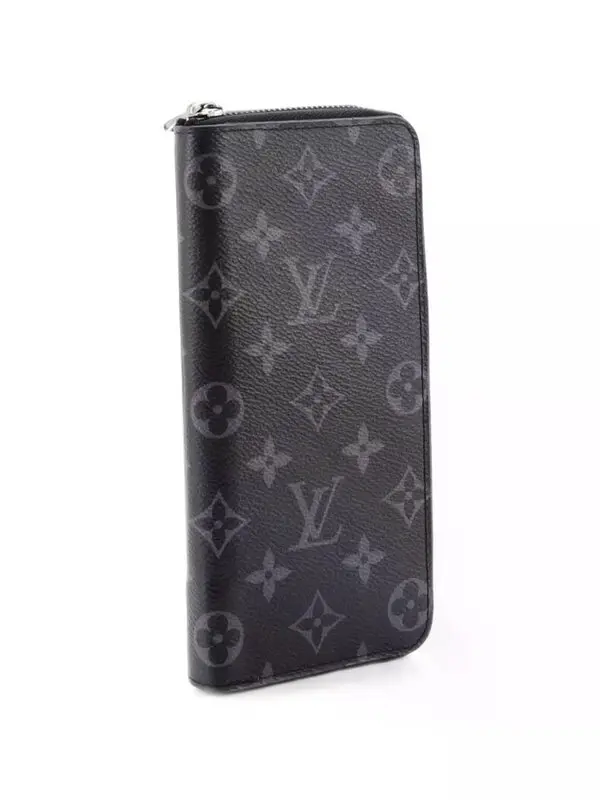 LOUIS VUITTON Zippy Wallet Monogram Eclipse Canvas Vertical Small Wallets