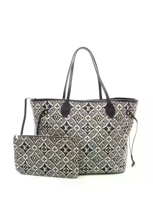 LOUIS VUITTON 2020 Mm Neverfull Monogram Since 1854 Jacquard Tote Bag