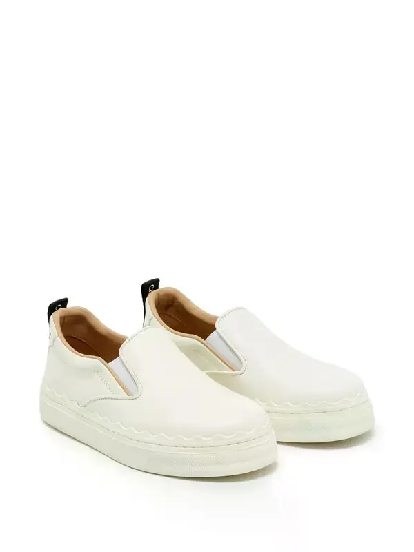 Chloé Lauren Leather Slip-on Sneakers