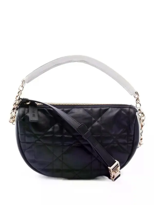 Dior 2010s Vibe Cannage Shoulder Bag - Black