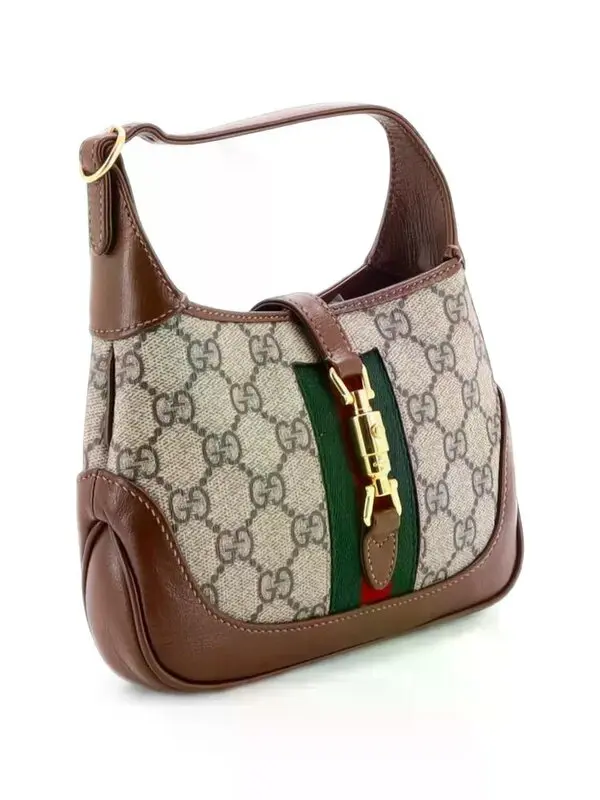 Gucci Jackie 1961 Gg Coated Canvas Mini Hobo Bag