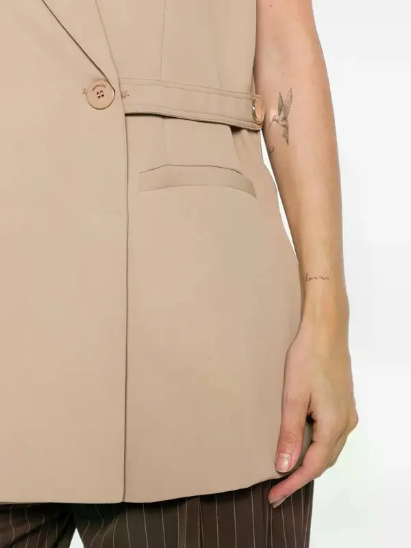 Imperial Sleeveless Notched Lapels Gilet
