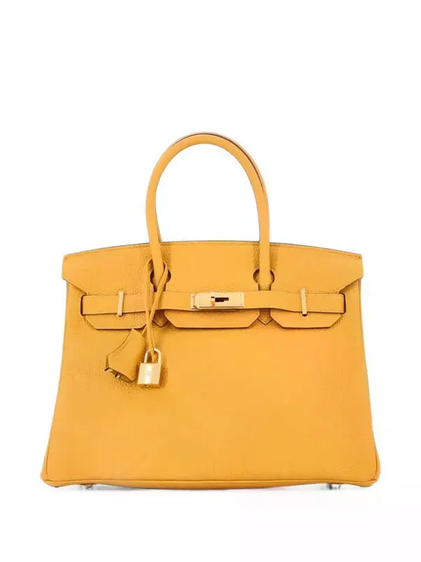 Hermès Birkin Handbag Jaune Ambre Togo With Gold Hardware 30 Tote Bag - Yellow
