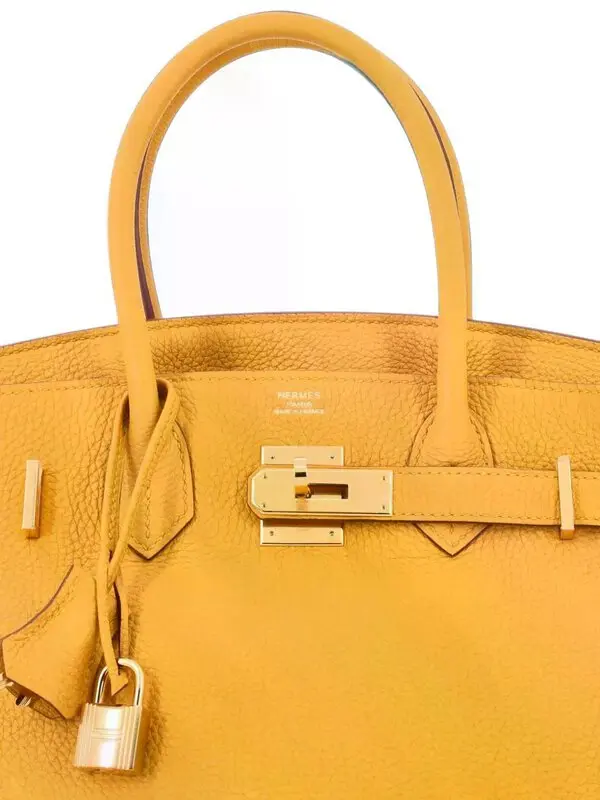 Hermès Birkin Handbag Jaune Ambre Togo With Gold Hardware 30 Tote Bag - Yellow