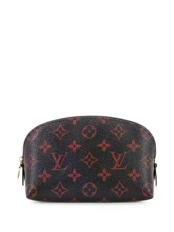 LOUIS VUITTON Cosmetic Monogram Tomette Canvas Pm Pouch - Black