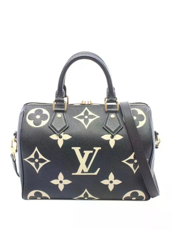 LOUIS VUITTON Monogram Empreinte Speedy Bandoulière 25 - Black