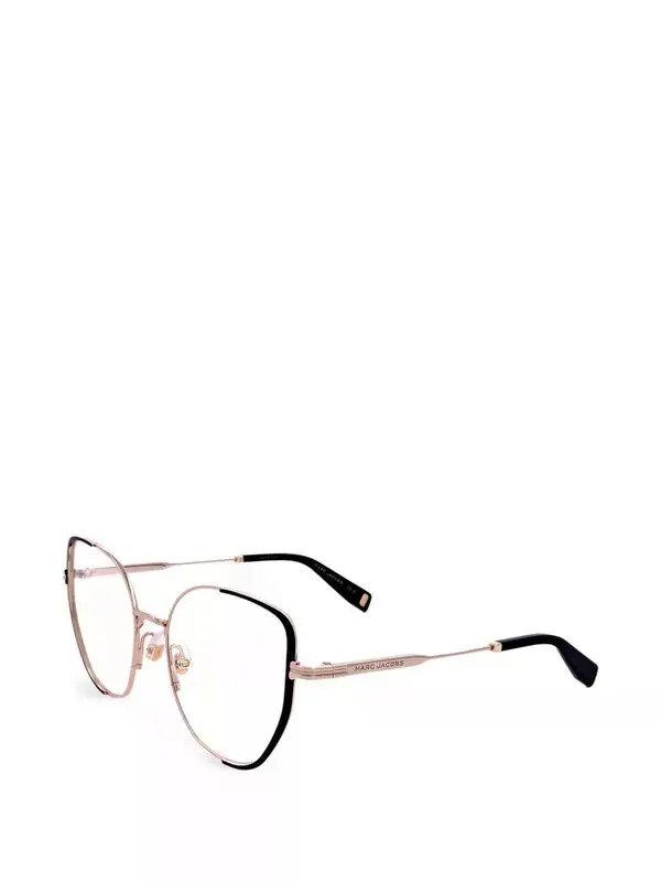 Marc Jacobs Geometric Frame Eyeglasses - Gold
