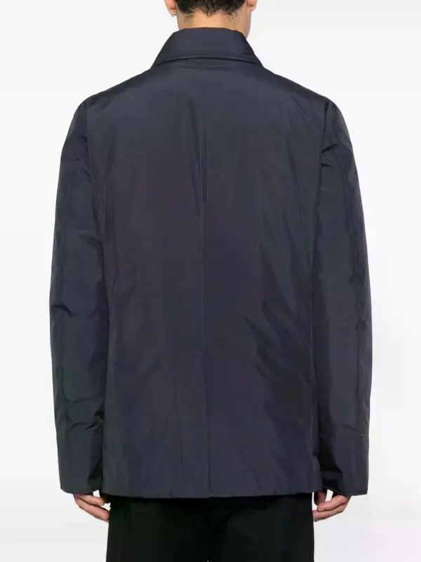Add Button-up Logo-patch Coat