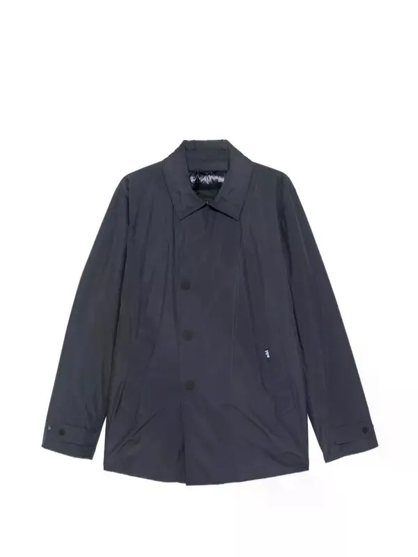 Add Button-up Coat With Logo Patch